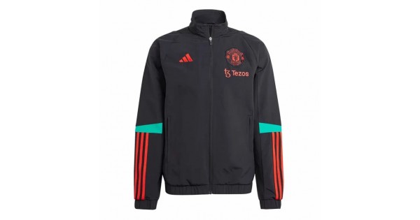 Manchester United Mens Training Presentation Jacket Black 23-24 ...